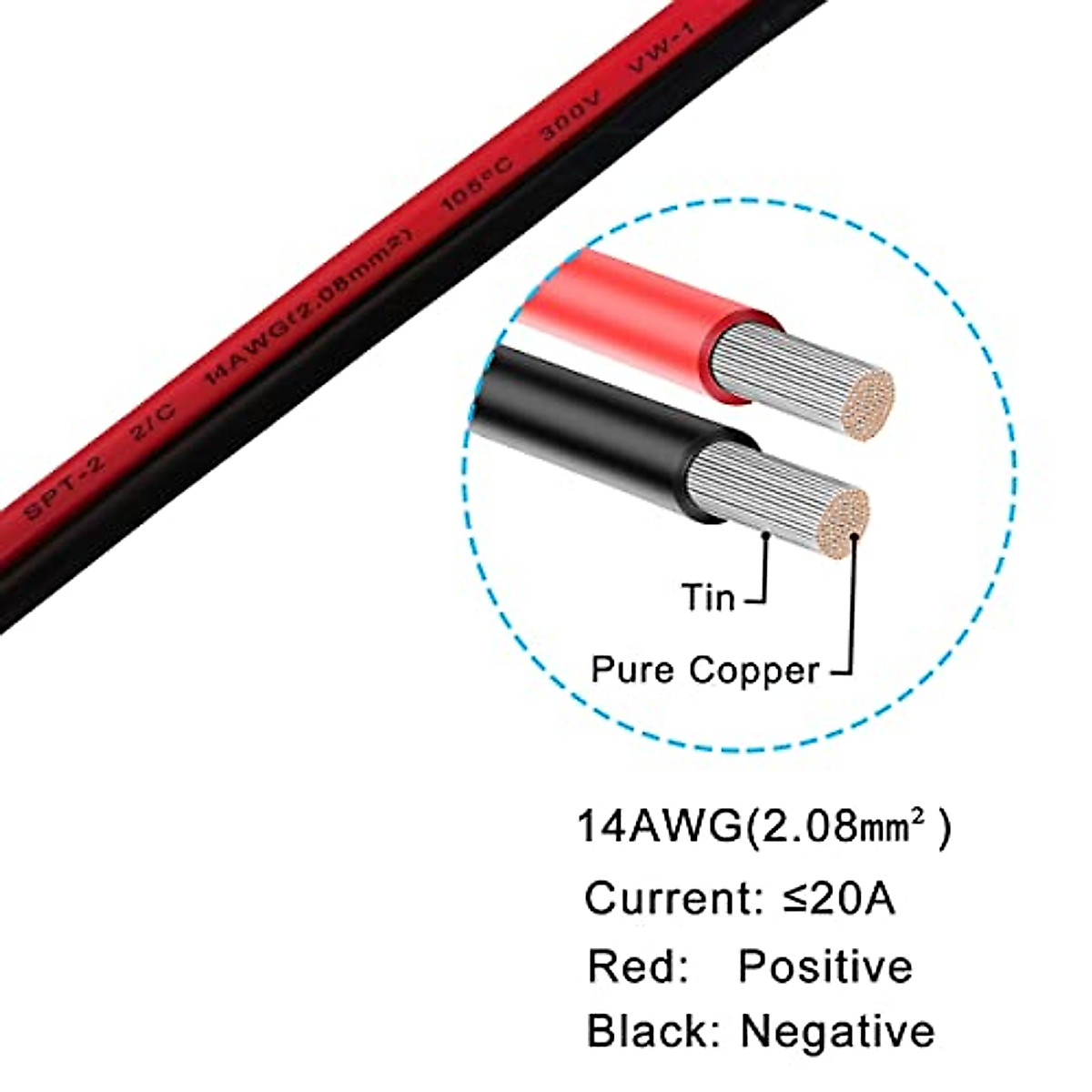 Liwinting SAE Y Splitter 1 to 2 SAE Extension Cord SAE Extension Cable Solar Panel Photovoltaic Cable Male to Female Extension Cord Bullet SAE One Point Two 14AWG 60cm/1.96FT