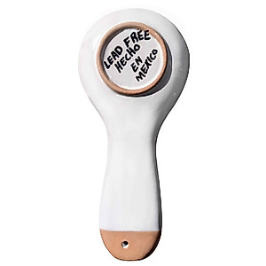 SPOON RESTS LARGE SET OF 2 TALAVERA MEXICAN CERAMIC BLUE &amp; WHITE FOR STOVE TOP TABLE TOP