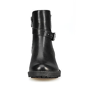 Beleeshella Big Girls Ankle Low Chunky Heel Side Zipper Dress booties(big_kid, women, numeric_1, numeric, us_footwear_size_system, medium)