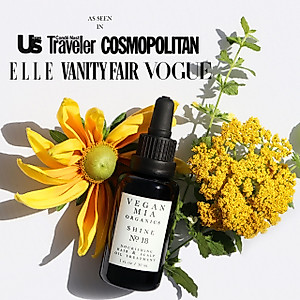 Vegan Mia USDA Organic Rosemary Oil for Hair Growth with Castor Oil & Jojoba Oil - Scalp Oil Treatment & Intense Nourishment to Get Healthier, Thicker & Shiny Hair Naturally