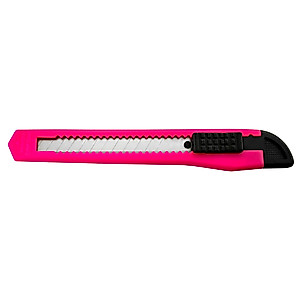 10x Bulk Small Neon Pink Utility Knife Box Cutters Snap Off Blade 9MM Blade