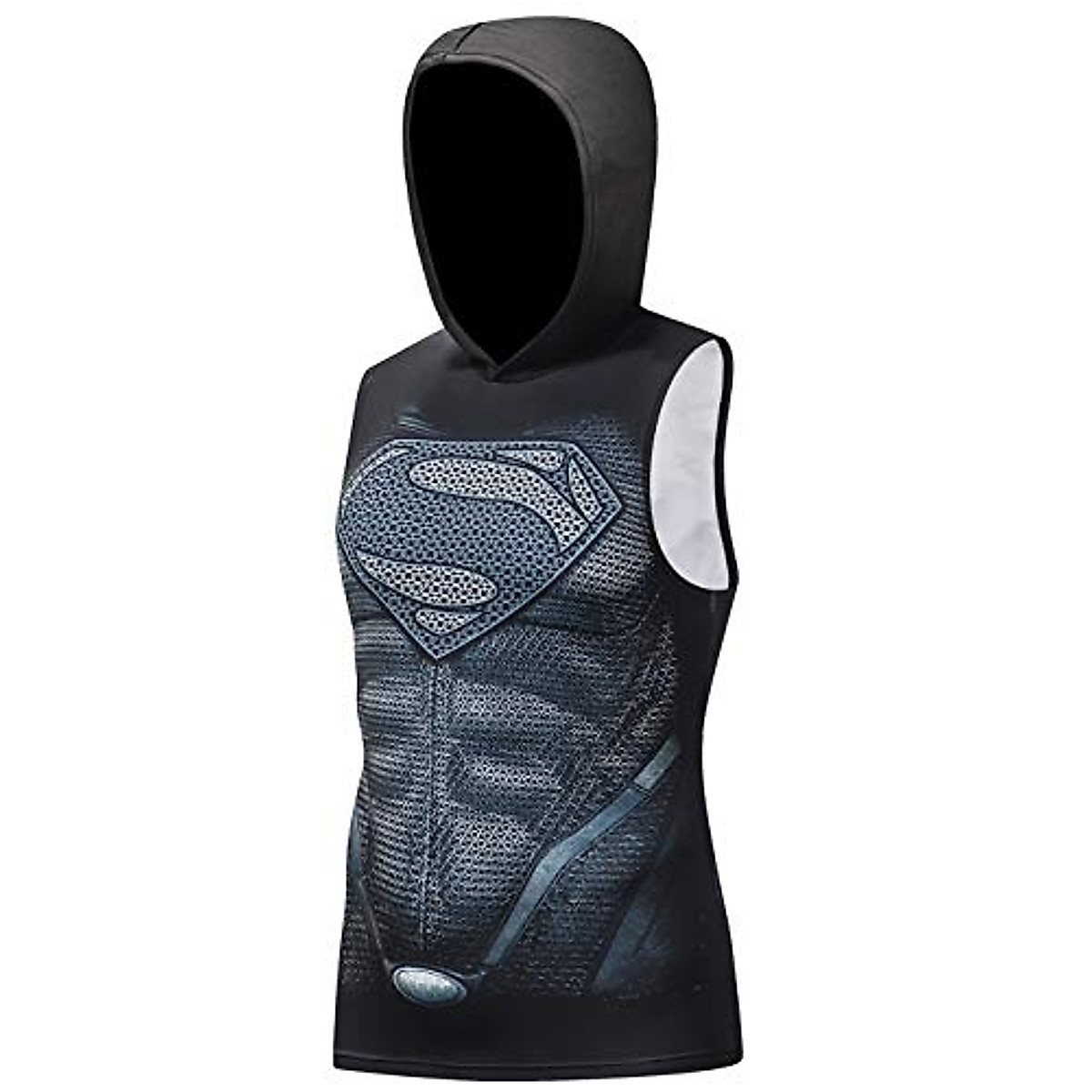 Red Plume Men’s Sleeveless Hoodie Men/Gym Tank Tops Bodybuilding Sleeveless Workout Hoodie Muscle Cut Off Sweatshirt for Men (Black, M)