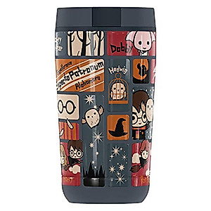THERMOS Harry Potter Cute Chibi Pattern, GUARDIAN COLLECTION Stainless Steel Travel Tumbler, Vacuum insulated & Double Wall, 12oz