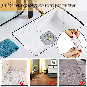 Hair Catcher,Square Drain Cover for Shower Silicone Hair Stopper with Suction Cup,Easy to Install Suit for Bathroom,Bathtub,Kitchen 2 PackGrey