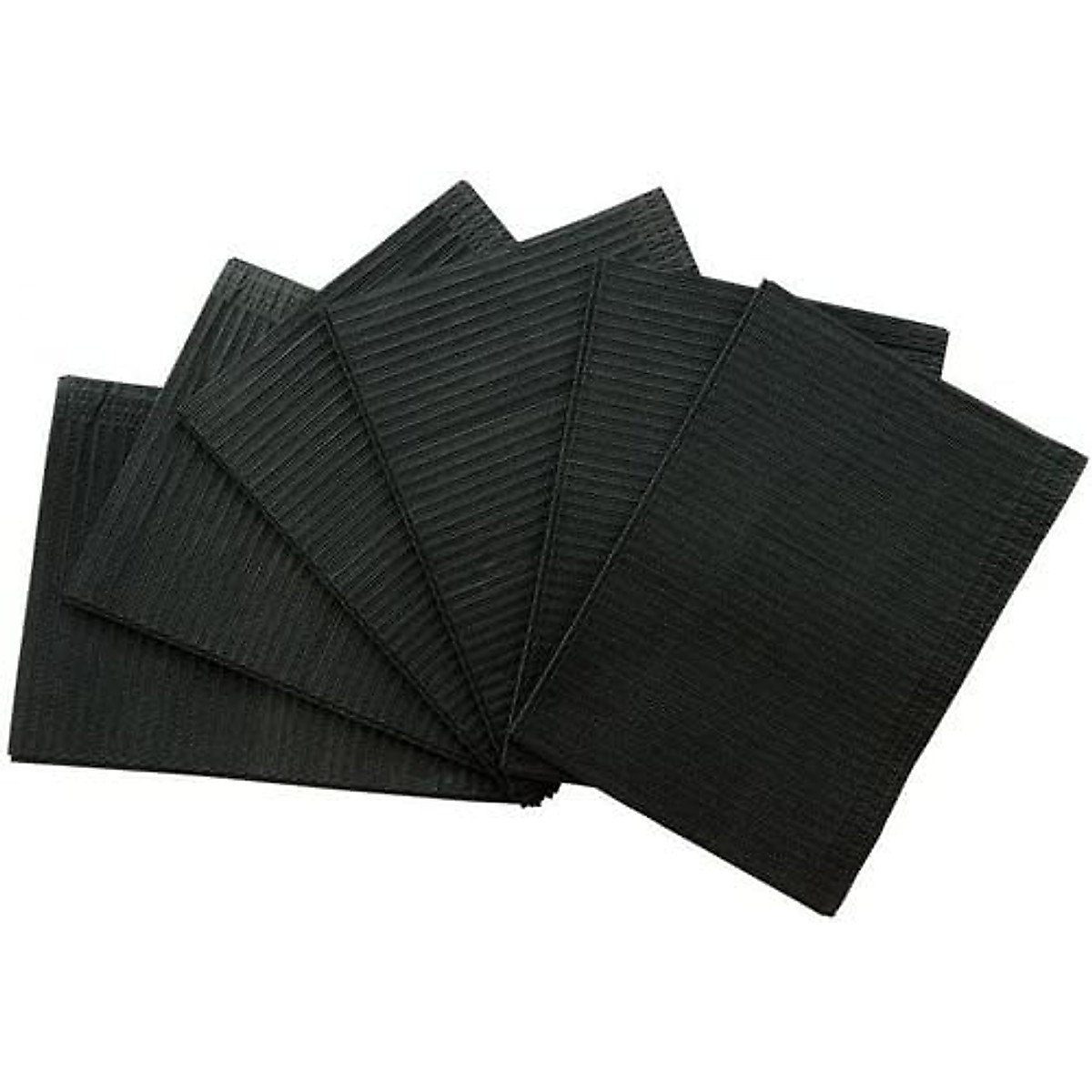 Tatmax International Disposable Black Tattoo Dental Bibs Piercing Waterproof 3-Ply Dental Napkin Tattoo Tray Table Covers