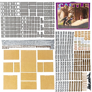 Regent Castle Set - Mini Dungeon Castle Terrain for RPGs, Dungeons & Dragons (DND), Pathfinder, War Gaming, and More! by DCD (316+pcs, 14sqft, 48areas)