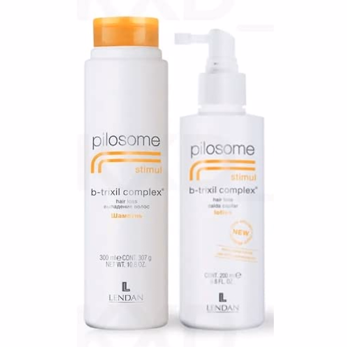 Lendan Kit Pilosome Lotion + Shampoo 300 ml / 10.8 Fl. Oz., 2