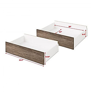 Prepac Select Storage Drawers – Set of 2 on Wheels