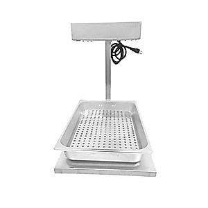 Commercial French Fry Warmer Infrared Food Warmer Fries Warming Stations with Removable Food Pan