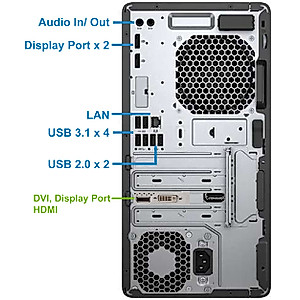 HP ProDesk 600 G3 Tower- i7-7700, 32GB Ram, 1TB SSD, AMD Radeon RX 460 2GB, DisplayPort, DVI, HDMI 4K Support, USB-Type-C, AC WI-FI, Bluetooth - Windows 10 Pro (Renewed)