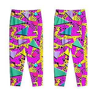 XINQIXAA Men's Jogger Sweatpants,80s Pants 90s Theme Athletic Track Pants,80s Costumes for Men Workout Jogger Pants Black