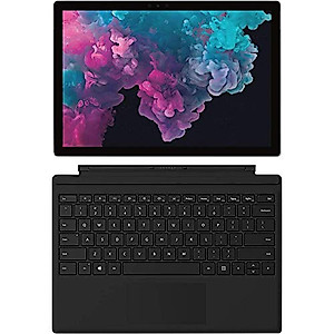 Microsoft NKR-00001 Surface Pro 6 12.3" Intel i5-8250U 8GB/128GB with Black Pro Type Cover Bundle Office 365 Personal 1-Year Subscription for 1 Person
