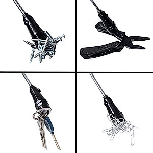 Magnelex Magnetic Pickup Tool - Stocking Stuffers for Men - Christmas Gift for Dad, Husband, Son. Unique Gift and Stocking Stuffer Idea. Telescoping Magnet Stick with LED Lighted Head & Magnetic Base