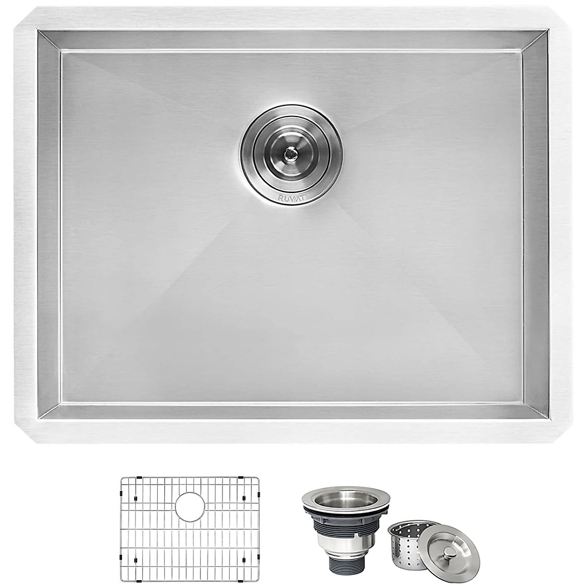 Ruvati 23" x 18" x 12" Deep Laundry Utility Sink Undermount 16 Gauge Stainless Steel - RVU6100