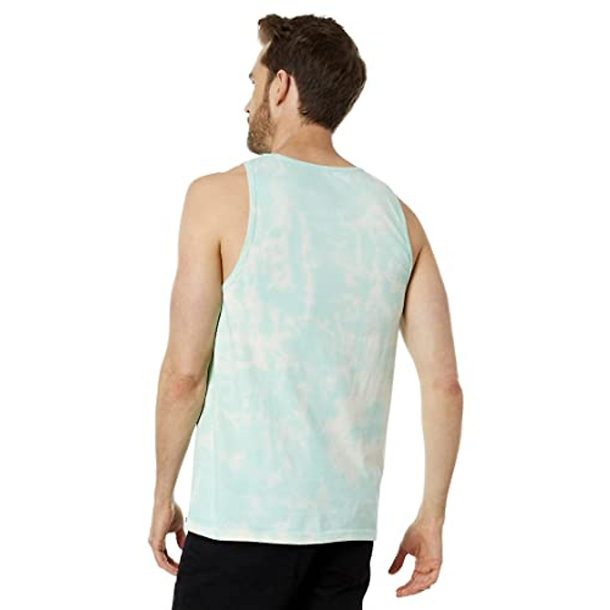 Volcom Men's Regular Iconic Stone Tie Dye Tank, Ice, Small
