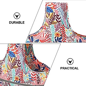 Ciieeo Crochet Bag Container and Travel Pouch Crocheting Woolen Organizer Oranger Portable Line Red Wrist Tote Supplies Needles Pattern Accessories Leaves Storage Tools Yarn Home