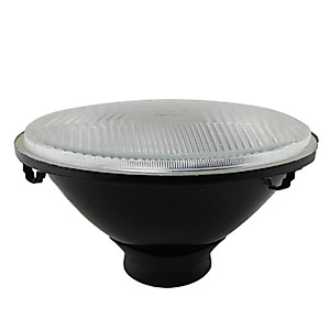 JC Performance Products USA 7x6 H4 Conversion Headlight Housing (No headlight bulb included) (7" Round, Enameled, No Headlight Included)