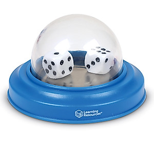 Learning Resources Dice Poppers - 2 Pieces, Ages 3+ Board Game Accessory, Dice Game, Dice Popper for Trivia Nights, Math Games for Kids