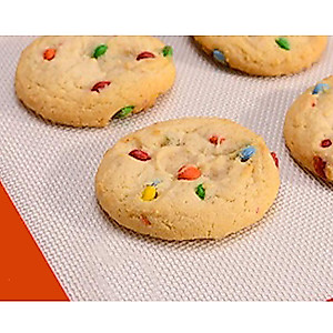 Silicone Baking Mat Set, Reusable Heat Resistant Non-stick Silicon Liner, Professional Grade Silicone Pads for Quarter Sheet (11.6" x 8.1", 3 Pieces)