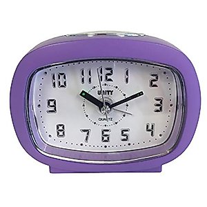 Unity Beep LED Light Alarm Clock, Purple, 3.5" x 3" x 1.77"