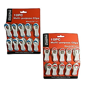 10 Kitchen Chip Snack Food Storage Sealing Bag Clips Clamps Multi Purpose Craft