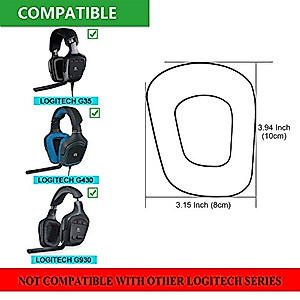 JARMOR Replacement Memory Foam Ear Cushion Pads Cover for Logitech G35 G930 G430 F450 Headphone ONLY (Blue)
