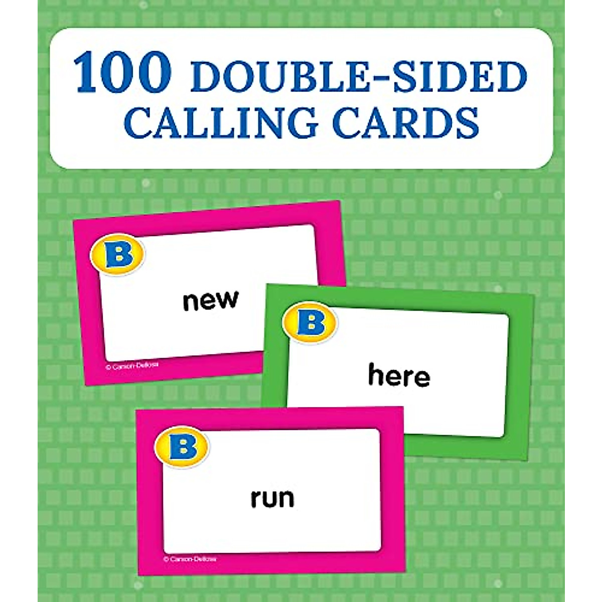 Carson Dellosa Sight Words Bingo Games—Learning Tools for Kindergarten and First Grade Reading Skills, Double-Sided Language, Vocabulary Building Game Cards