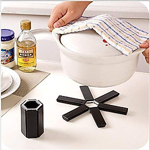 WOIWO High Temperature Resistant Pan Cushion New and Strange Folding Pot Plastic Pot Mat