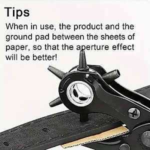 6 Sized 9 inch Heavy Duty Leather Hole Punch Hand Pliers Belt Professional