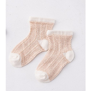 GZMM Newborn Baby Organic Cotton Socks 5 Pairs Pack For 0-6months