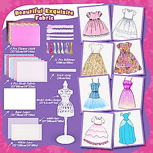Tacobear Fashion Designer Kits for Girls Sewing Kit for Kids Fashion Design Sketchbook Creativity DIY Arts & Crafts Learning Toys Teen Birthday Gifts Age 6 7 8 9 10 11 12