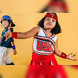 6 Sets Kids Football Wristbands Sweatbands Kit 6 Pairs Athletic Football Wrist Sweatbands,Wrist Sweatband Wicking Wrist Sweatband Terry Cloth Wristband for Party Accessories