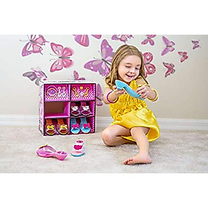 fash n kolor Princess Dress Up and Pretend Play Princess Shoes Collection Set, Princess Tiara and Jewelry for little girls, 12 Pcs Princess Toys and Accessories - Ages For 3,4,5,6 Years and Plus
