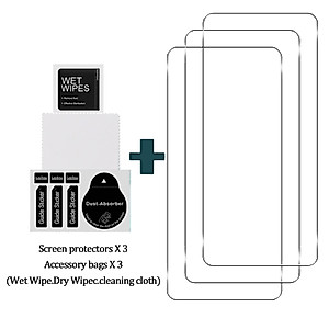 LCTONG (3 Pack) Screen Protector for DOOGEE V20 (2022)- Bubble Free- Scratch Resistant- Easy to Install, 9H Hardness Tempered Glass Screen Protector Compatible DOOGEE V20 (2022)