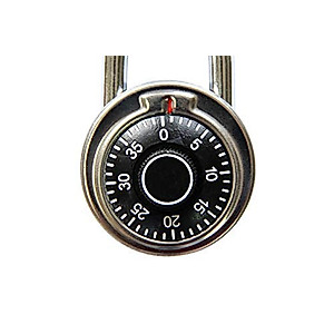 Fu Volante Locker Lock, Standard Dial Combination Lock, 2 in. Body, Each Lock with Different Code, Keyless Padlock, Great for School, Employee, Gym&Sports Locker, Case, Toolbox, Fence-Pack of 24