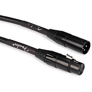 Fender Professional Series Microphone Cable, Guitar Cable, Guitar Accessories, XLR, Black, 10ft