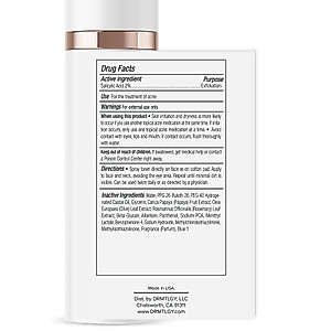 DRMTLGY Clarifying Toner for Face - Facial Toner for Acne Prone Skin - Skin Toner for Oily Skin with 2% Salicylic Acid (189 ml)