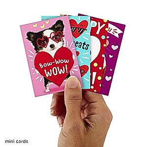 Hallmark Assorted Mini Valentines Day Cards for Kids, Happy Heart Day (24 Valentine's Day Cards with Envelopes, 2.25" x 3.5")