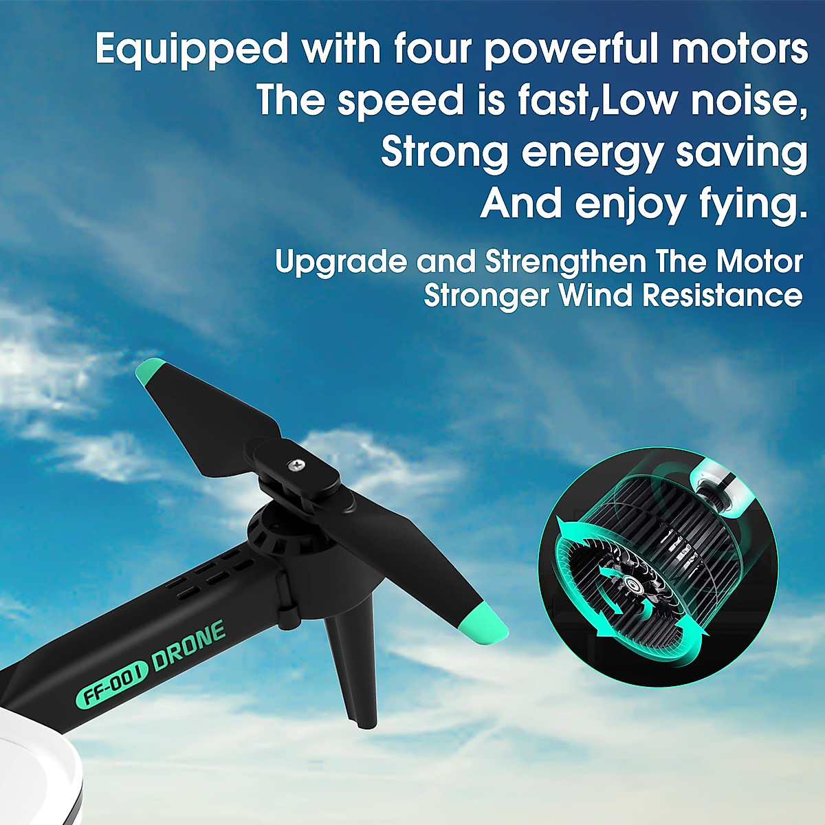 Drone with 4K FPV Dual Cameras,RC Aircraft Quadcopter with Headless,3D Flips,One Key Start,3 Speed Adjustment,2 Batteries 40 minutes of battery life, Foldable Drone for Kids,Adults,Beginners,Air Pressure Fixed Height,Christmas gift,Automatic Return,Optica