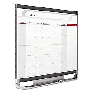 Quartet Dry Erase Calendar Board, Planner, Magnetic Whiteboard, 3' x 2', Yearly, Total Erase Surface, Prestige 2 (CP32P2)