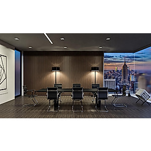 BESTANO Office Guest Chairs Reception Chairs Waiting Room Chairs Set of 8 Conference Room Chairs with Mid Back, Modern PU Leather Desk Chairs, Black