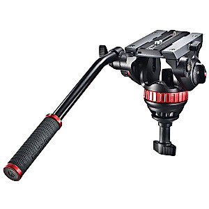 Manfrotto MVH502A,546GB-1 Professional Fluid Video System with Aluminum Tripod and Ground Spreader (Black)