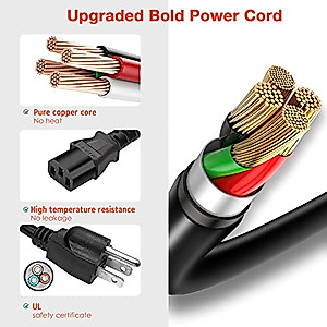 Hot Pot with Grill, 2000W 2 in 1 Electric Hot Pot Grill Cooker with Dual Temperature Control for 1-8 People, Multi-function Smokeless Shabu Korean BBQ Grill for Simmer, Boil, Fry, Roast (Black)