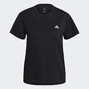 adidas womens Small Logo Tee Black/White Medium