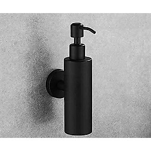 Soap Dispensers Soap Bottle Stainless Steel blackhouse Hotel Wall-Mounted soap Dispenser soap Shampoo Shower Gel Bottle Countertop (Color : Cylindrical B)