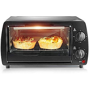 Mini Electric Oven Home Multifunctional Baking Oven Trifle Bread Hob Grill Home Small Baking Cake Pizza Oven 9L Mini Ovens (Color : Pink) Happy Life