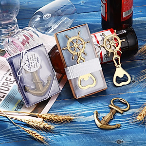 24 Pcs Nautical Bottle Openers Anchor Bottle Opener Antique Beer Bottle Opener Nautical Theme Decor Beach Theme Gifts for Men Wedding Nautical Baby Shower Decorations Party Favors for Guests