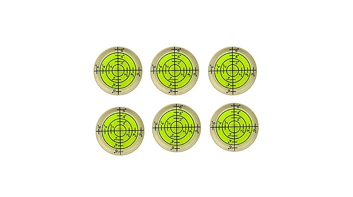 6 pcs Bubble Spirit Level for Tripods & Turntables | YOTOM