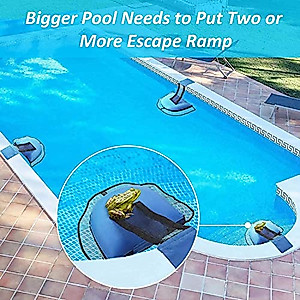 Busnacty 2-Pack Animal Saving Escape Ramp - Frog Floating Ramp Rescues, Pool & Spa Accessories & Tools, Saving All Small Animals Entering The Pool