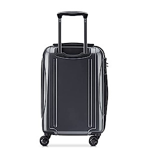 DELSEY Paris Helium Aero Hardside Expandable Luggage with Spinner Wheels, Titanium, Carry-On 19 Inch